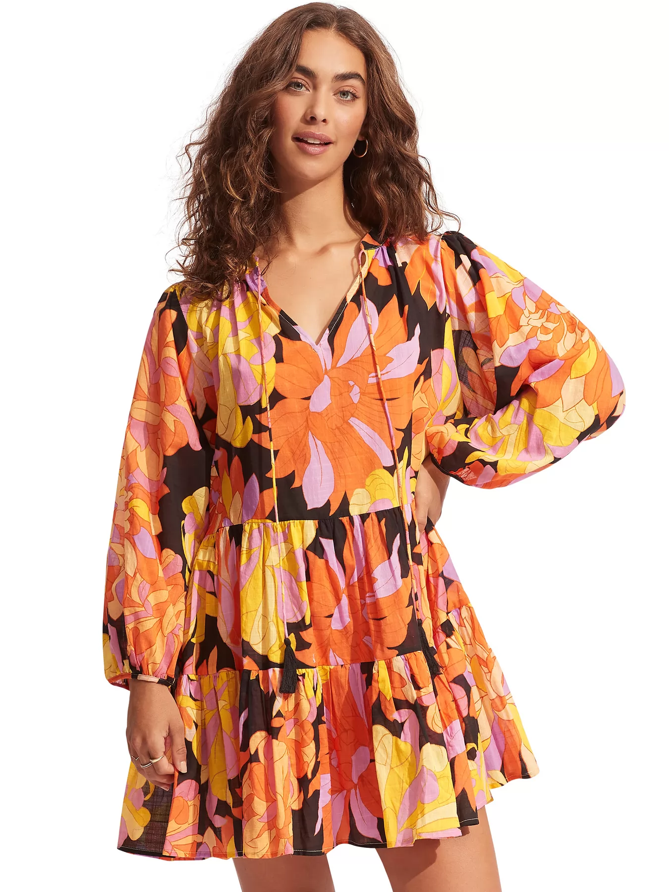 Sukienka plażowa Seafolly Palm Springs 54913-DR | BODYLOOK